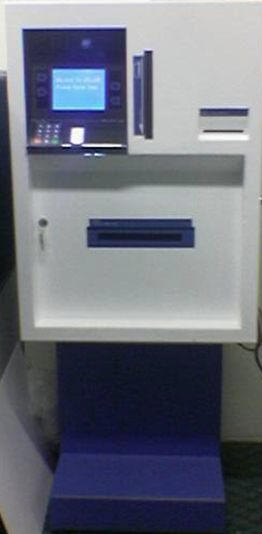 Fig 3. ATM machine with fingerprint verification.